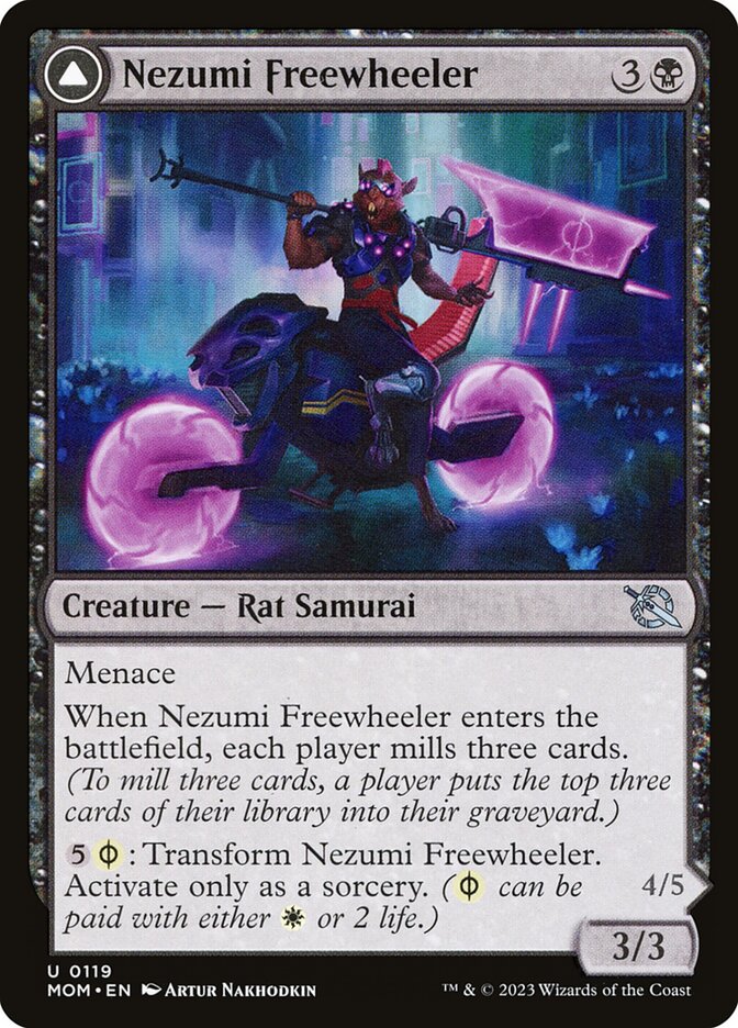Nezumi Freewheeler // Hideous Fleshwheeler – Card Cabin